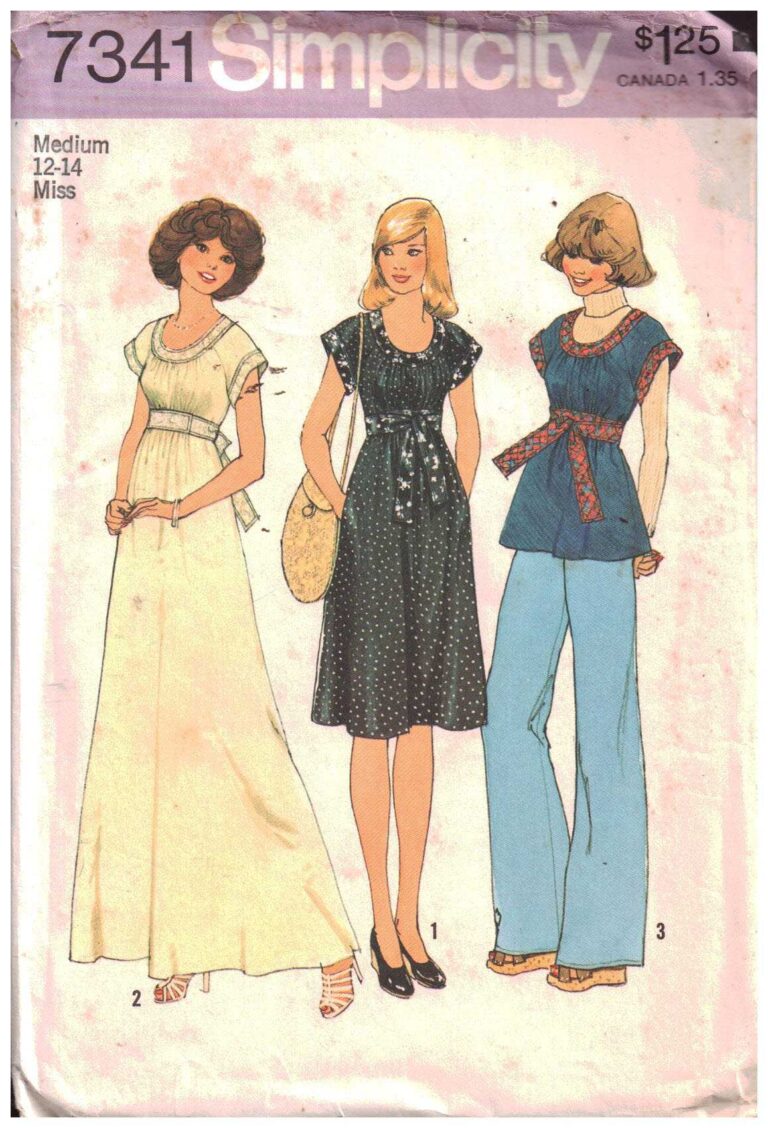 Simplicity 7341 Dress, Tops Size: 12-14 Uncut Sewing Pattern