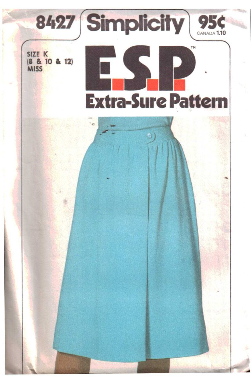 Simplicity 8427 Skirt Size: K 8-10-12 Uncut Sewing Pattern